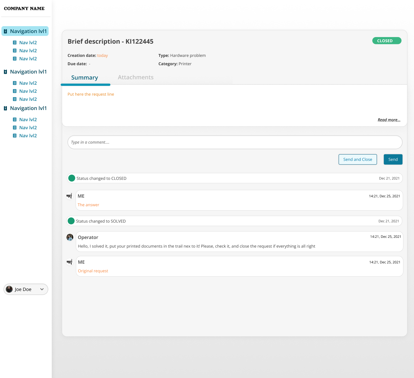 Self-Service Portal Redesign Project – Ágnes Fábián